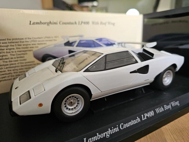 NEW KYOSHO 1/18 Lamborghini Countach LP400 1974 Roof Wing WHITE 08324W ...