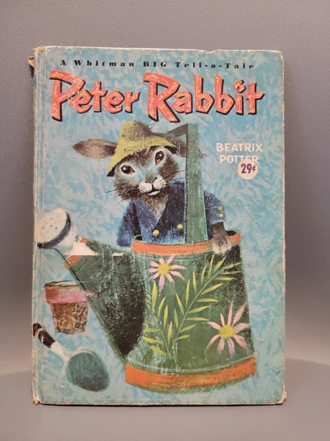 VINTAGE 1966 WHITMAN Big Tell A Tale Peter Rabbit Beatrix Potter HC vintage-1966-whitman-big-tell-a-tale-peter-rabbit-beatrix-potter-hc
