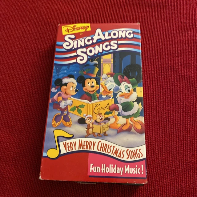 DISNEYS SING ALONG Songs - Very Merry Christmas Songs (VHS, 2000) $13. ...