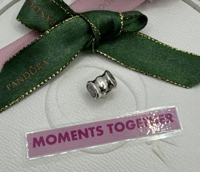 PANDORA CLEAR BONSAI Cats Eye CZ Oval Lights Charm 790289CZ Genuine Ale ...