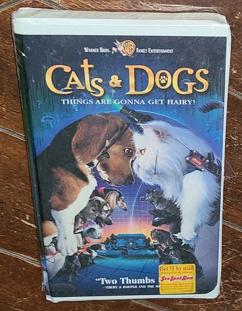 CATS & DOGS (VHS, 2001, Warner Bros.) Jeff Goldblum/Elizabeth Perkins ...