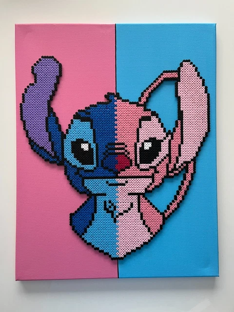Como Dibujar STITCH Y ANGELA PIXELADOS Pixel Art Paso A, 56% OFF