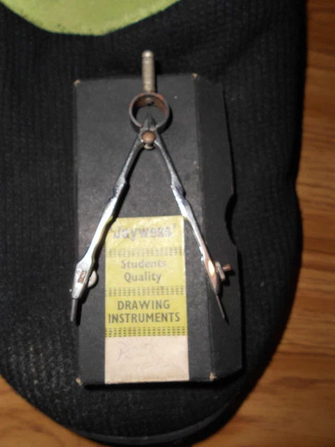 VINTAGE/ANTIQUE SPRING LOADED Compass - Old School/Tec Drawing ...