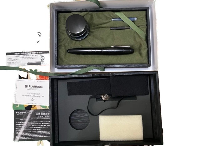 PLATINUM IZUMO SHIKKOKU Chikurin Guntora Fountain Pen Broad Nib $1,207. ...