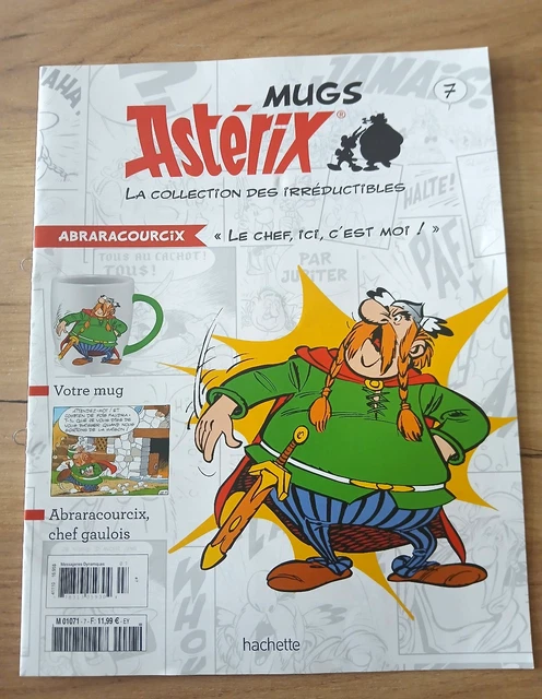 LIVRET MUGS ASTERIX n° 7 COLLECTION HACHETTE ABRARACOURCIX le chef ici ...