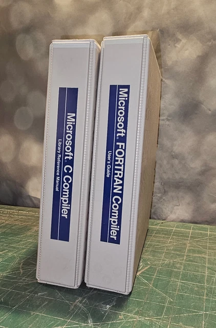 1985 Ms Fortran Compiler User Guide C Compiler Library Ref Man 3 Software £11645