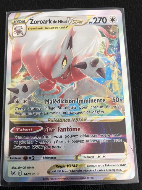 CARTE POKÉMON Zoroark de Hisui VSTAR 147/196 EB11 Origine Perdue FR EUR 5,00 - PicClick FR