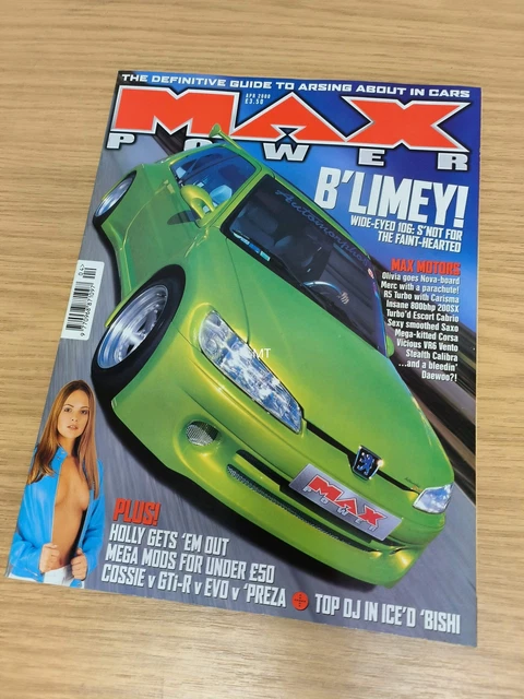 MAX POWER MAGAZINE April 2000 (1111) Cosworth Gti-R Evo Max Holly ...