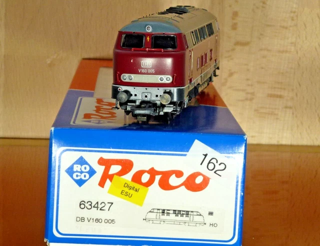 ROCO 63427 DIESELLOK DB V 160 "Lollo" mit Digitaldekoder ESU unbespielt ...