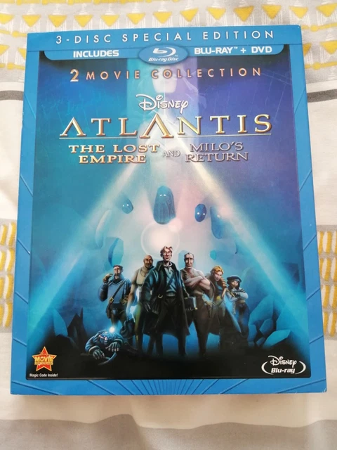DISNEY ATLANTIS 2 movie collection blu ray dvd us import excellent ...