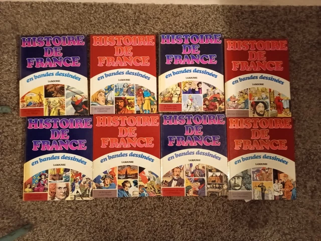 LOT 8 BD intégrale HISTOIRE DE FRANCE EN BANDES DESSINEES tomes 1 2 3 4 ...