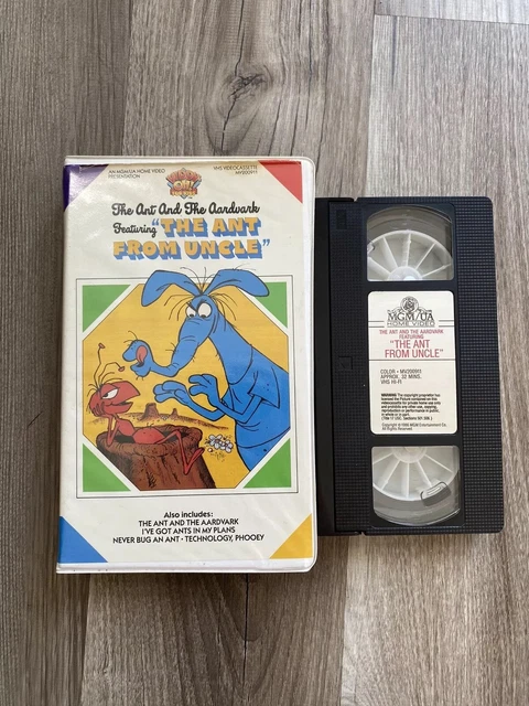 VINTAGE 1986 MGM Ant And Aardvark Vhs Aunt From Uncle Clamshell Viddy ...