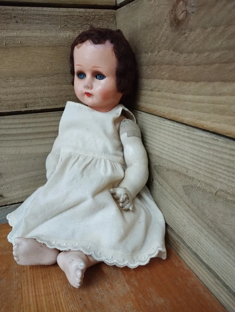 VINTAGE ANTIQUE DOLL German WP Welsch Pfeiffer Marks? Bisque Fragile ...