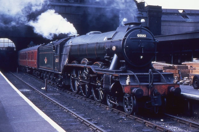 35MM RAILWAY SLIDE: COLOUR-RAIL: BRE 88: CLASS A3: 60061 PRETTY POLLY £ ...