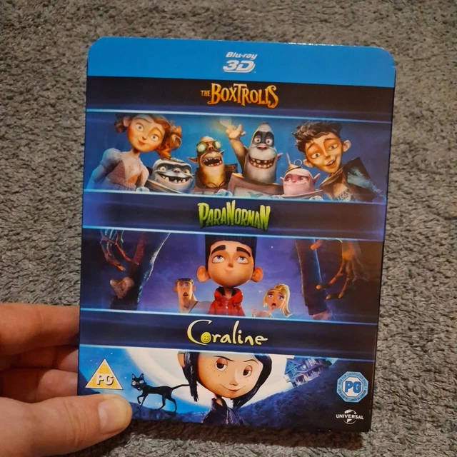 CORALINE/PARANORMAN/THE BOXTROLLS (BOX Set) (Blu-ray 3D, 2015) £14.01 ...
