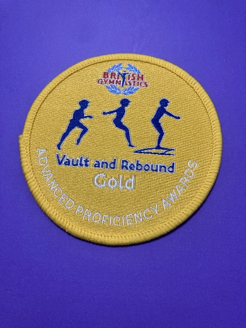 BRITISH GYMNASTICS BADGE Advanced Proficiency Award Gold Vault £2.50 - PicClick UK