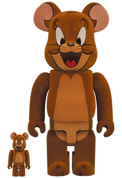 MEDICOM TOY TOM & Jerry Jerry Flocky BE@RBRICK Bearbrick 100% EUR 372 ...