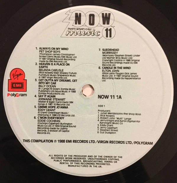VARIOUS - NOW That's What I Call Music 11 - Used Vinyl Record - 93 ...