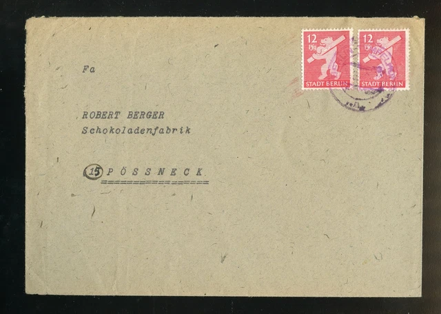 SBZ NO. 5AA (2) letter purple stamp Berlin-Tempelhof 1946!!! (959696 ...