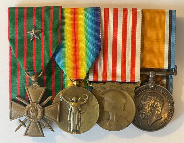 UNUSUAL WW1 FRENCH Agent’s Medal Group MEREAU British Military Intelligence £995.00 - PicClick UK