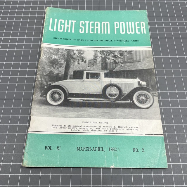 VINTAGE MAGAZINE LIGHT STEAM POWER Car Mancave Garage Junk Booklet ...