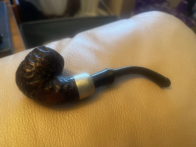 VINTAGE PETERSON BLOCK Meerschaum Rustic Estate Pipe Vulcanite Stem £68 ...