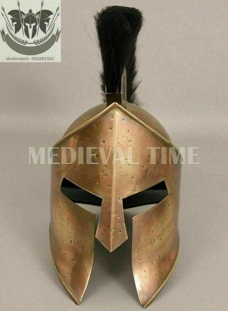 300 AUTHENTIC MOVIE Medieval King Leonidas Spartan Greek Helmet SCA ...