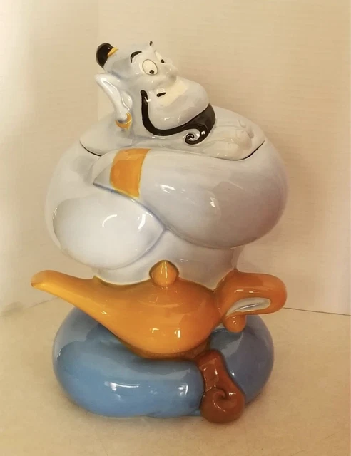 DISNEY VINTAGE ALADDIN Genie Cookie Jar by Treasure Craft 1994 USA £120 ...