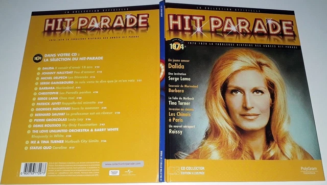HIT PARADE RARISSIME Livre Et Cd Dalida Christophe Johnny Hallyday ...