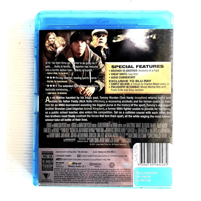 SPORTS 5 X Blu-ray Gift Bundle Warrior, Moneyball, Any Given Sunday ...