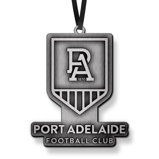 OFFICIAL AFL PORT Adelaide Power 3D Metal Logo Christmas Ornament $23. ...