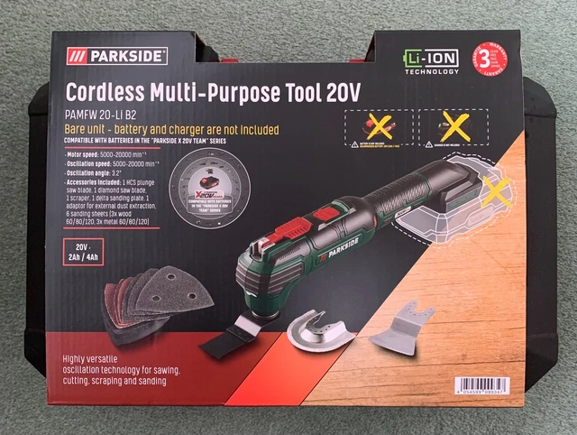 PARKSIDE CORDLESS Multi-Purpose Tool 20V £42.99 - PicClick UK