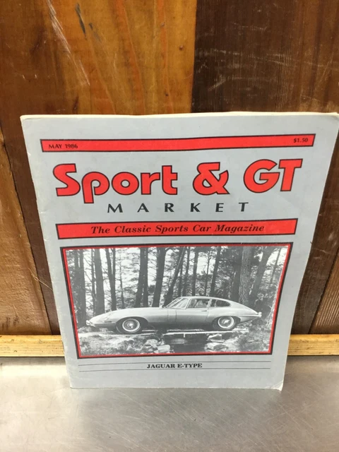 SPORT & GT Market Magazines, 1986. Jaguar Type-E & Aston Martin DB2 ...