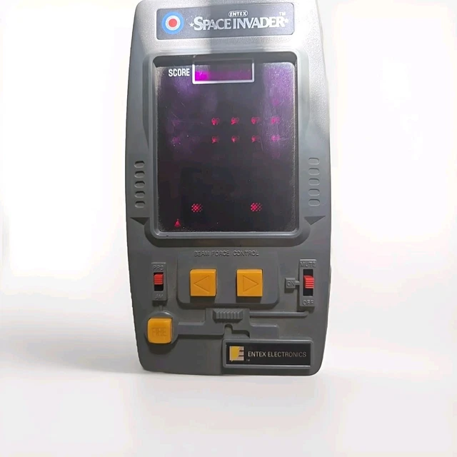 ENTEX ELECTRONIC SPACE Invader 1980 Handheld Arcade Game vintage ...