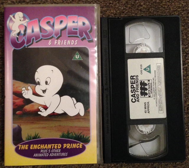 CASPER AND FRIENDS, The Enchanted Prince-Animated-Vhs Small Box-Castle ...