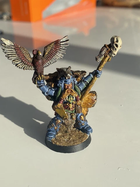 RARE WARHAMMER ESPACE 40K Loups Rune Priest Metal Oop Njal Rune Priest ...