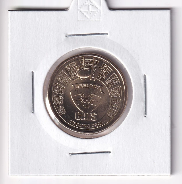 AUSTRALIAN: 2024 $1 Afl Team Geelong Cats Unc Coin In 2X2 Holder ...