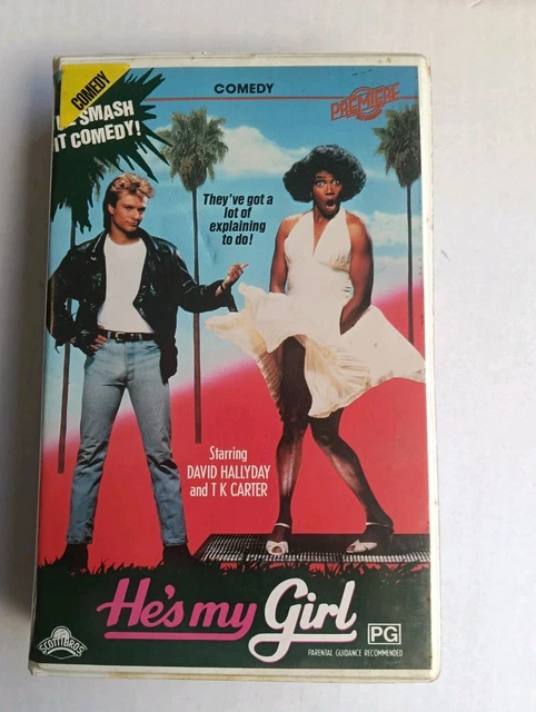 HE'S MY GIRL Clamshell Vhs Rare Big Box Ex Rental Village Roadshow ...