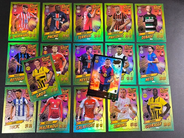 TOPPS MATCH ATTAX Championsleague 2024/2025 - Scream Team - 17 Karten ...