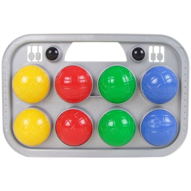 BOCCIA-SPIEL-SET 8+2 BOULES Dans Panier Jeu de Dés Boule Botscha Jeux ...