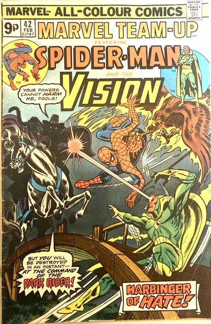 MARVEL TEAM-UP # 42. Spider-Man & Vision. Bronze Age 1976. Fn 6.0. EUR ...