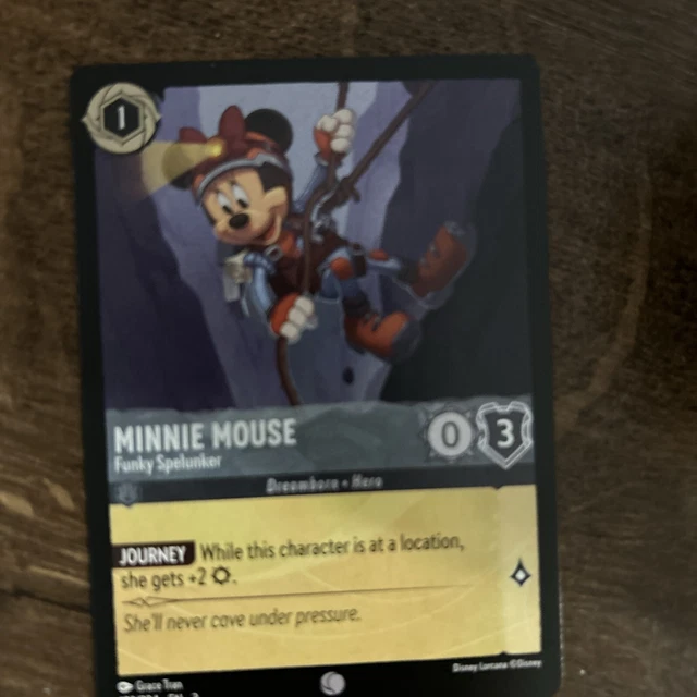 MINNIE MOUSE FUNKY Spelunker Lamina Fredda 183 Disney Lorcana Into The ...