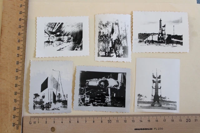 6 FOTOS PHOTOS 2. Weltkrieg WK2 Luftwaffe Wehrmacht Bombe Rakete ...