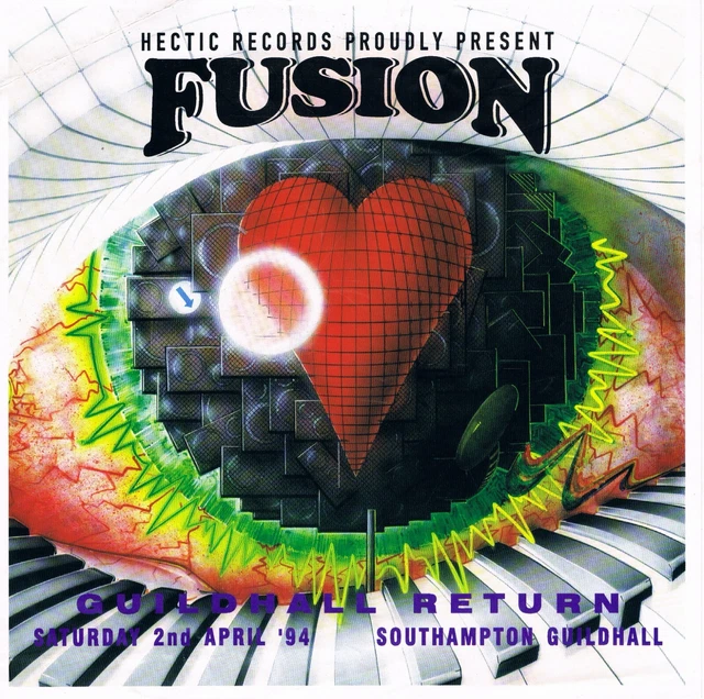FUSION RAVE FLYER 2/4/94 A4 Southampton Guildhall druide Dougal Mr Hyde Hype EUR 4,66 - PicClick FR