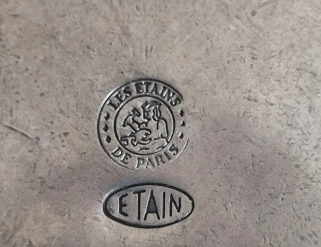 ANCIENNE GRANDE Soupière En Étain + Grand Plateau 30 Cm - Les Etains De ...