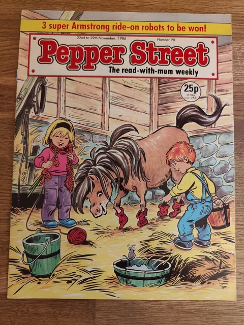 COMIC - PEPPER Street The Read With Mum Weekly UK Comic Issue #98 1986 ...