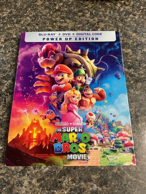 THE SUPER MARIO Bros. Movie Blu-Ray + Dvd + Digital Code Power Up ...