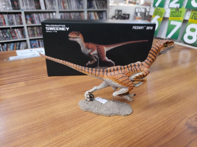 REBOR JURASSIC DINOSAUR Velociraptor SWEENEY 1/18 scale PVC Figure £40. ...