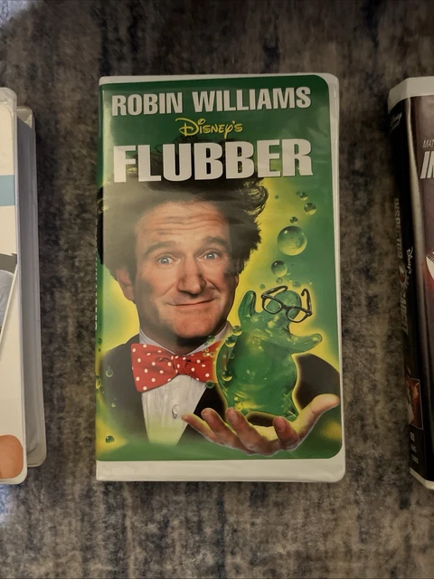 FLUBBER VHS, 1998 Disney’s Robin Williams Clamshell £7.89 - PicClick UK