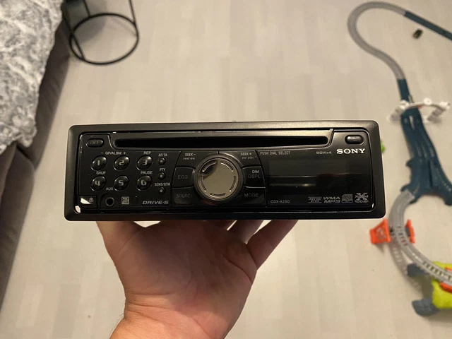 SONY XPLOD CDX-A250 Cd Player Radio AUX Head Unit 50W x 4 & Remote £27. ...
